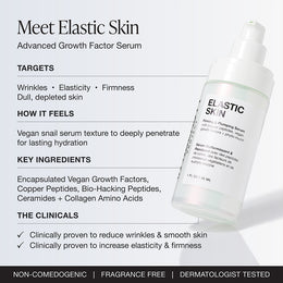 Elastic Skin Anti-Aging Serum | Growth Factors & Peptides for Firmness ...